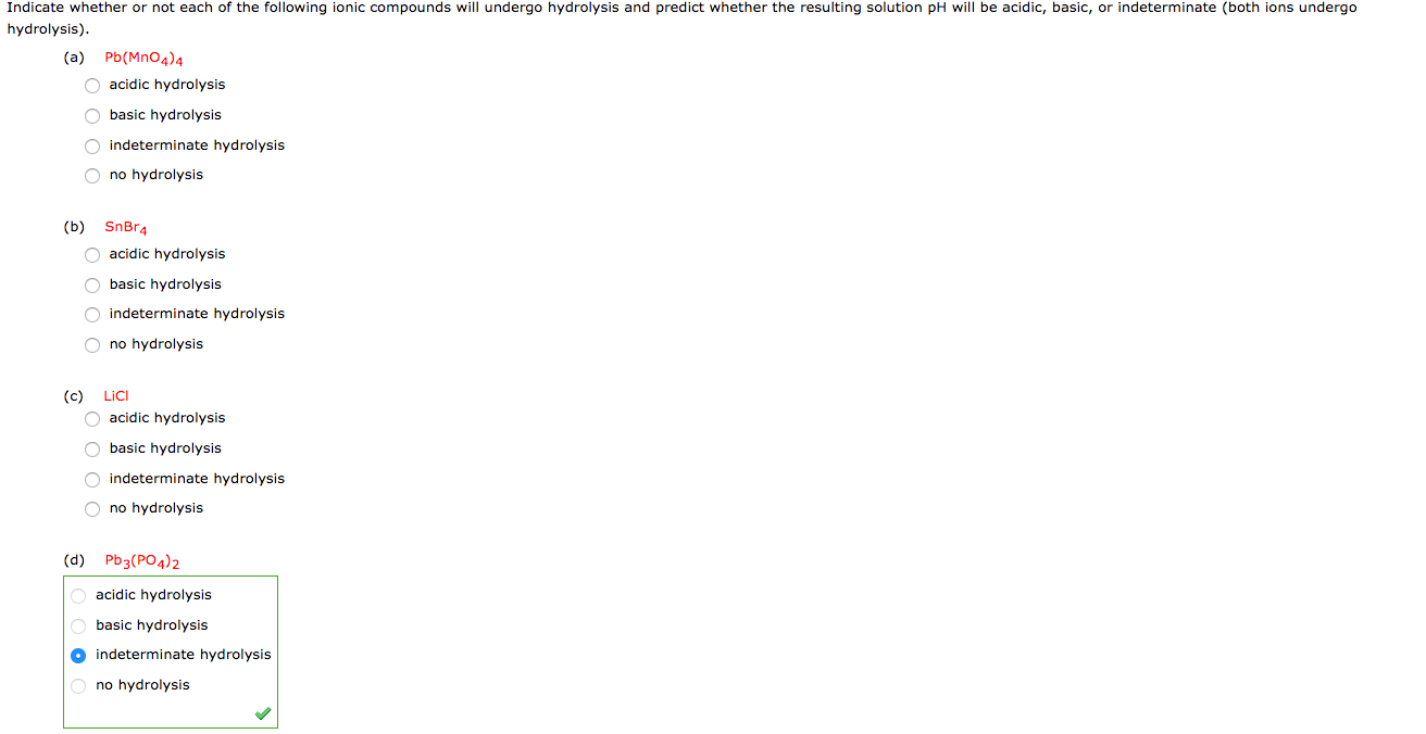 Solved Indicate whether or not each of the following ionic | Chegg.com