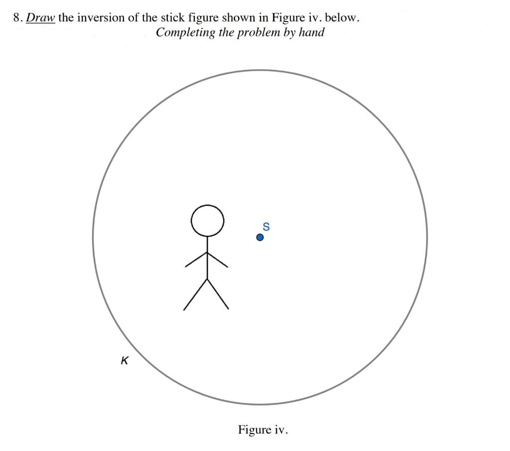 Solved 8. Draw the inversion of the stick figure shown in | Chegg.com