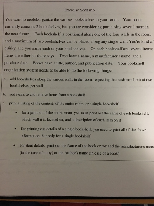 Solved Class Diagram and Sequence Diagram in Class Exercise | Chegg.com