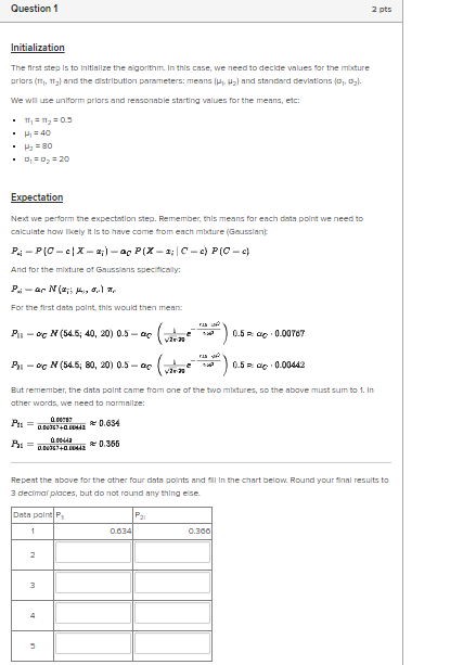 Solved using the following temperature data, build a | Chegg.com