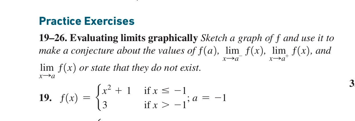 Solved Practice Exercises 19–26. Evaluating limits | Chegg.com
