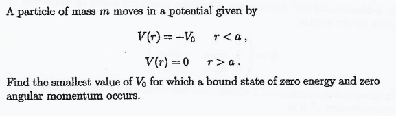 Solved A particle of mass m moves in a potential given by | Chegg.com