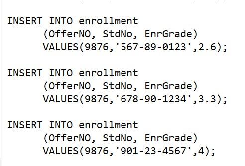 Solved By using the “UniversityDB.pdf“ file under Course | Chegg.com