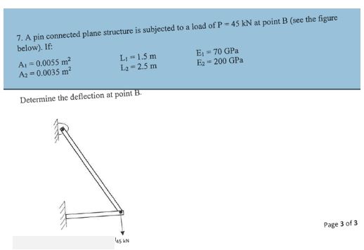 Solved by an EXPERT A pin connected plane structure is ﻿subjected to ﻿a | Chegg.com