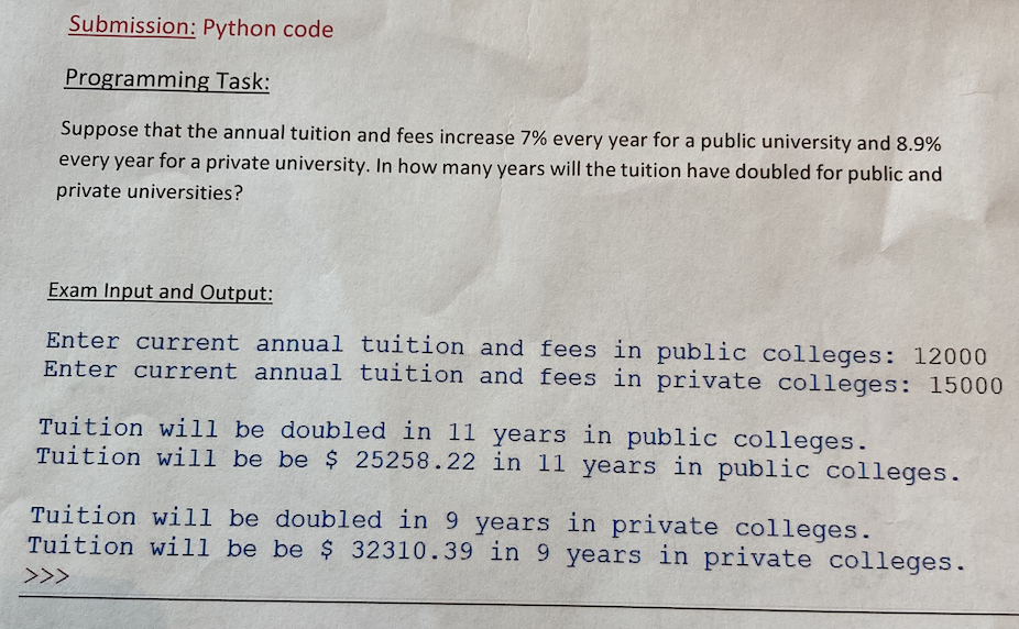 Solved Submission Python Code Programming Task Suppose 6606