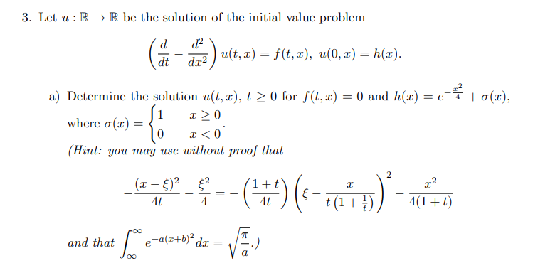 Solved 3. Let u: RR be the solution of the initial value | Chegg.com