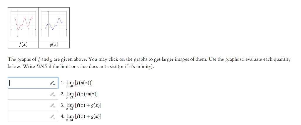 Solved f(30) 9(2) The graphs of f and g are given above. You | Chegg.com