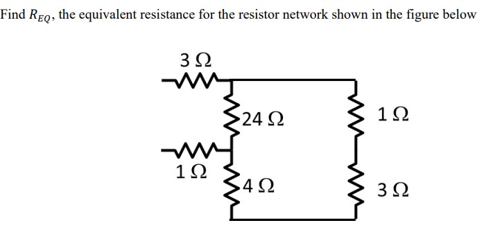 Solved Find REQ, the equivalent resistance for the resistor | Chegg.com