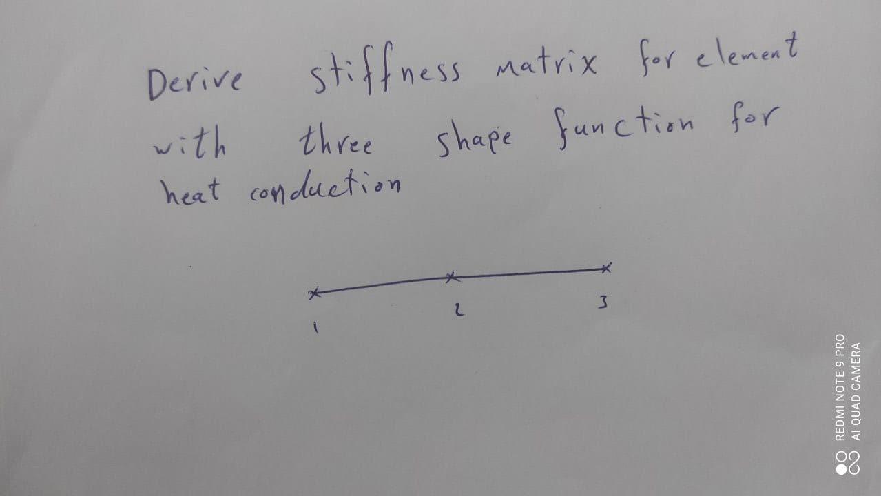 Solved Derive stiffness matrix for element with three shape | Chegg.com Solved Derive stiffness matrix for element with three shape | Chegg.com