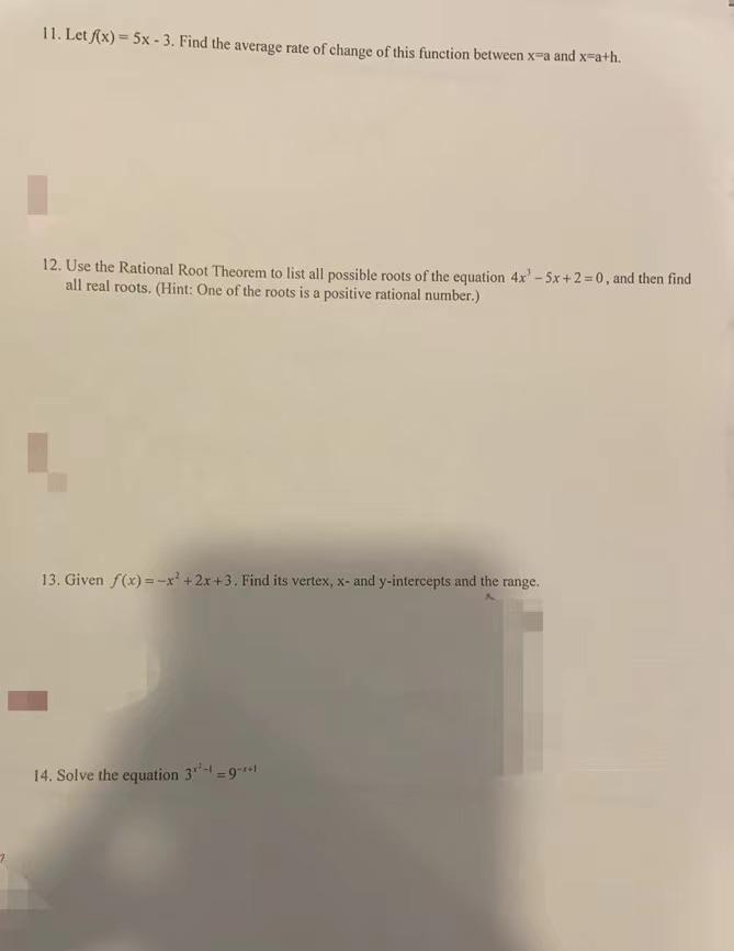 Solved 11. Let f(x) = 5x - 3. Find the average rate of | Chegg.com Solved 11. Let f(x) = 5x - 3. Find the average rate of | Chegg.com