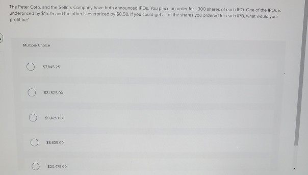 Solved The Peter Corp. and the Sellers Company have both | Chegg.com