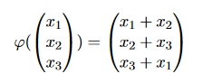 Solved Given is a Vector U = R3 and linear function p: U → | Chegg.com