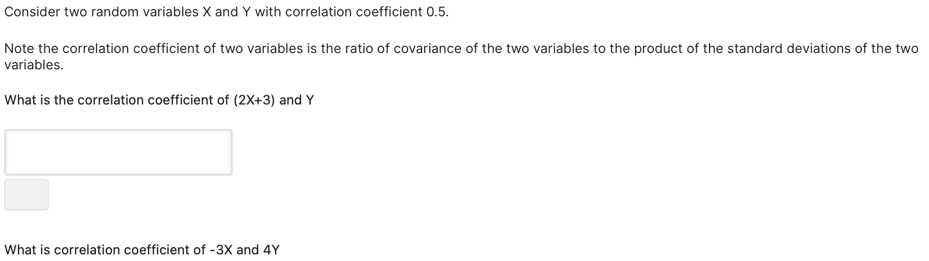 Solved Consider two random variables X and Y with | Chegg.com
