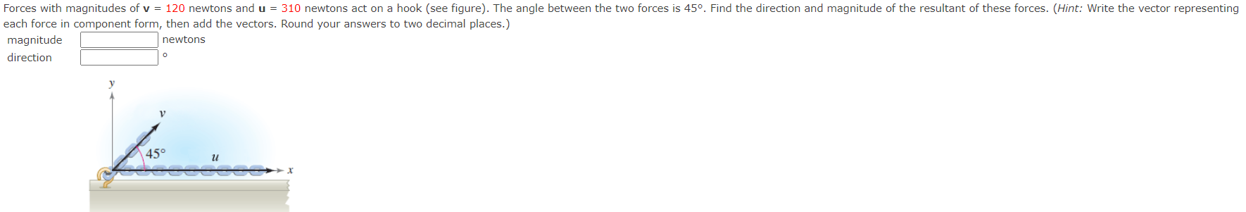 Solved Three forces with magnitudes of 70 pounds, 50 pounds, | Chegg.com