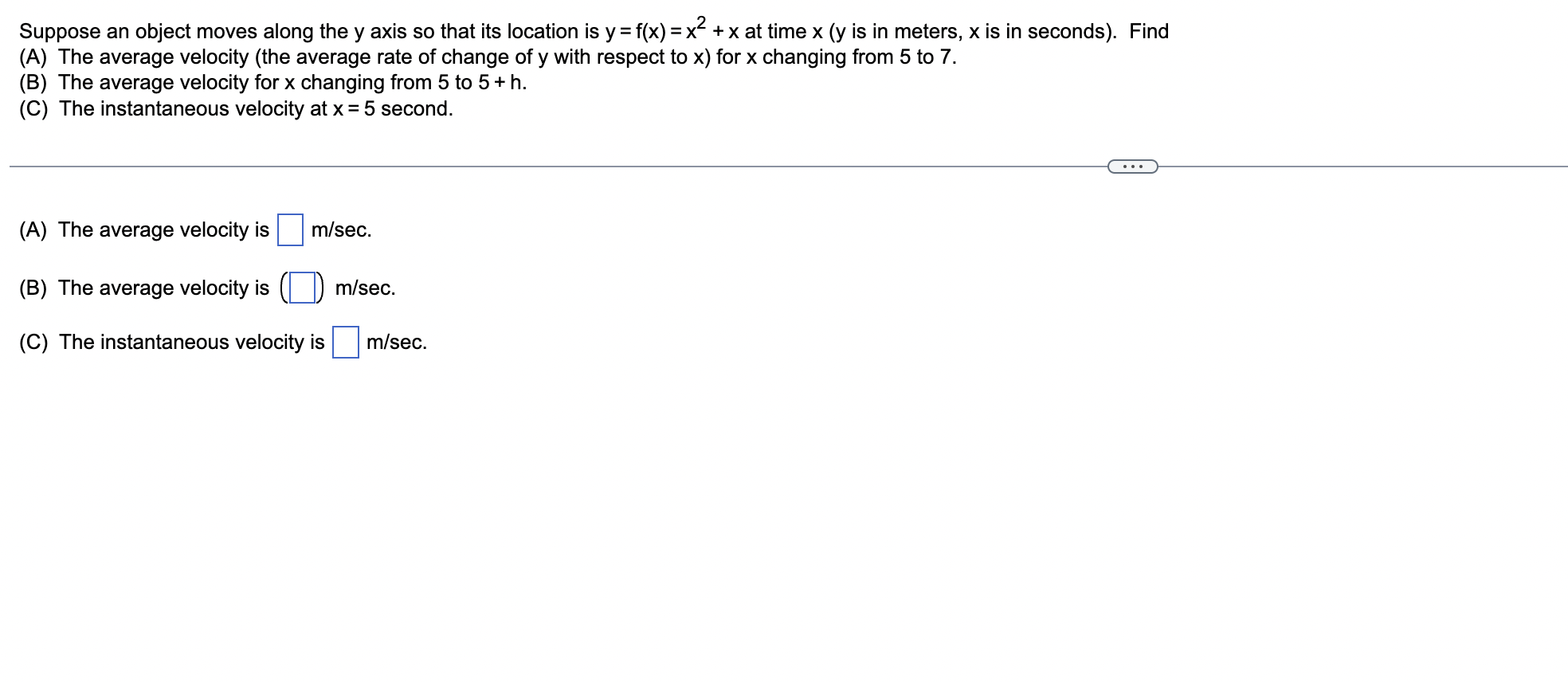 Solved Suppose an object moves along the y axis so that its | Chegg.com
