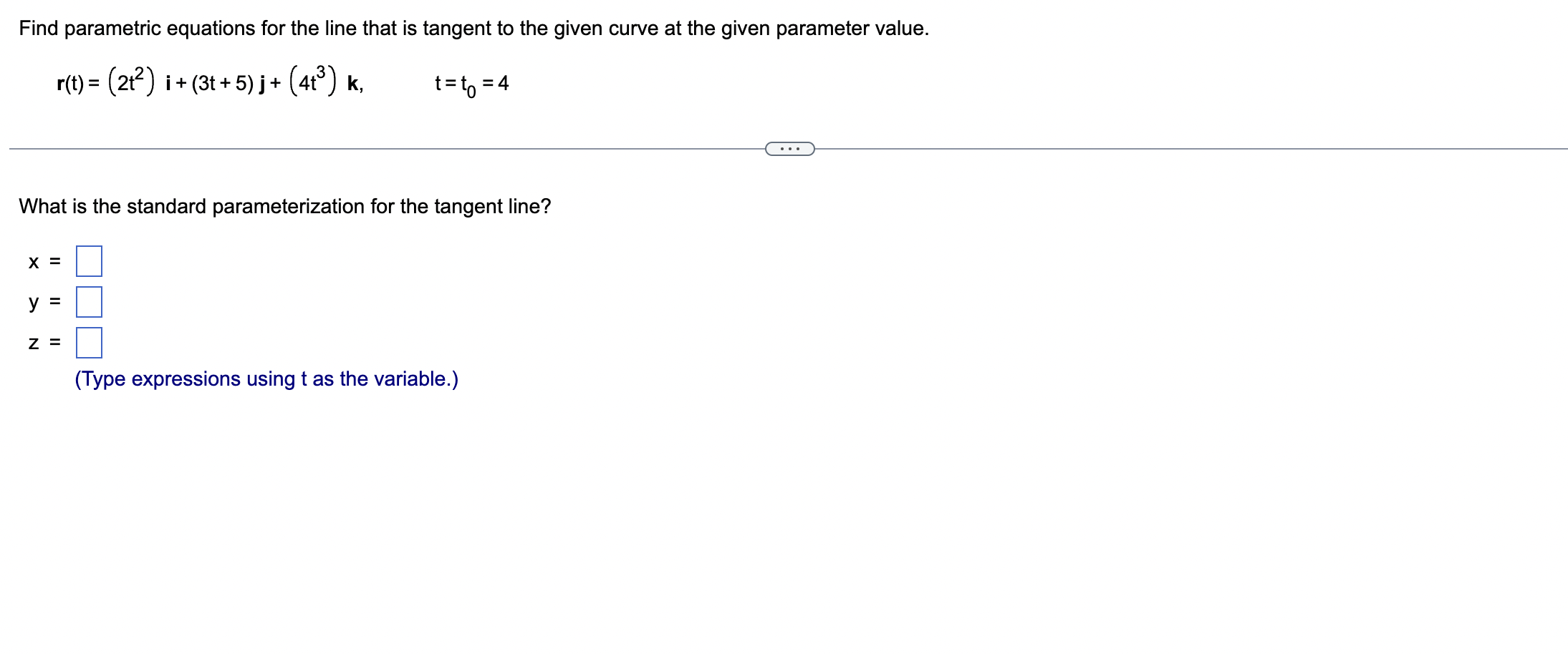 Solved R T 2t2 I 3t 5 J 4t3 K T T0 4 What Is The