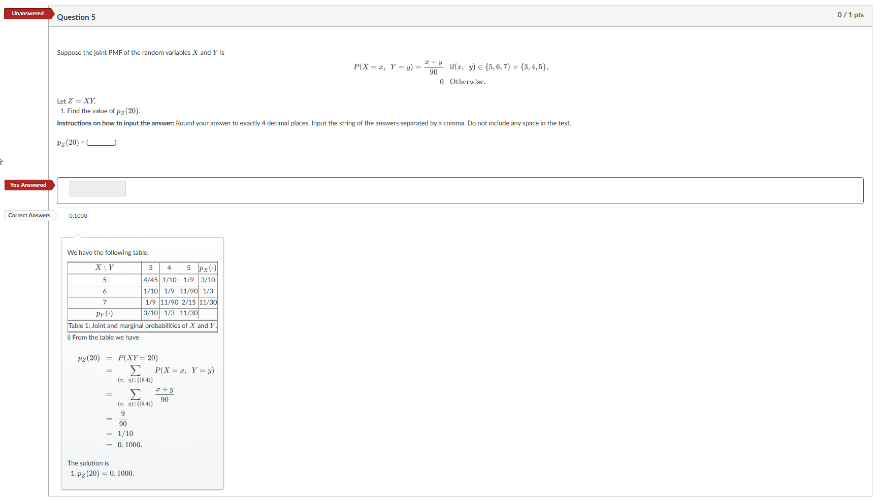Suppose the joint PMF of the random variables X and Y | Chegg.com