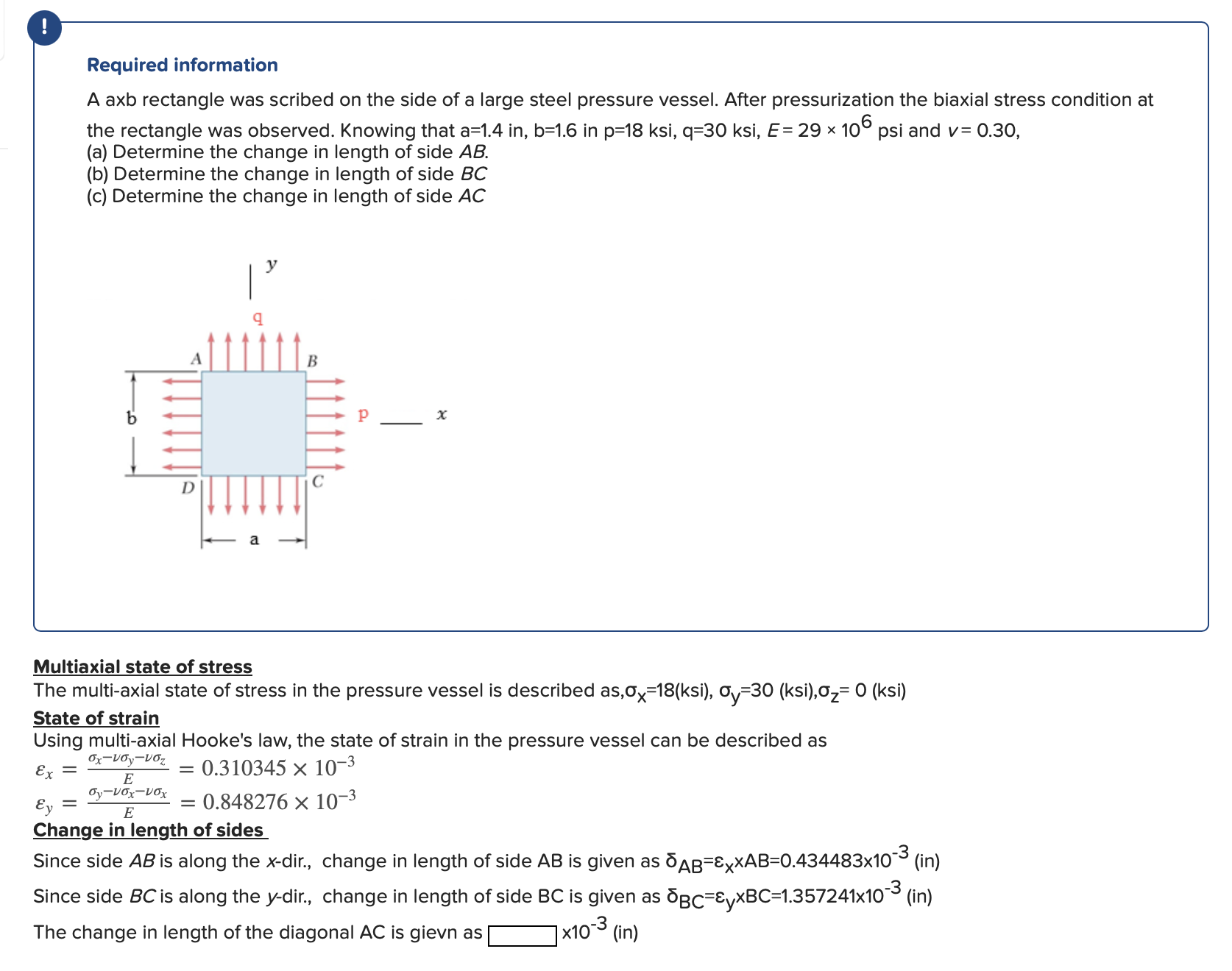 Solved Required informationA axb rectangle was scribed on | Chegg.com