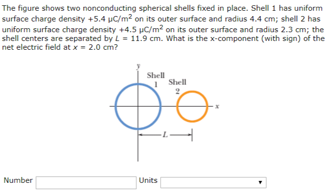 Solved The figure shows two nonconducting spherical shells | Chegg.com