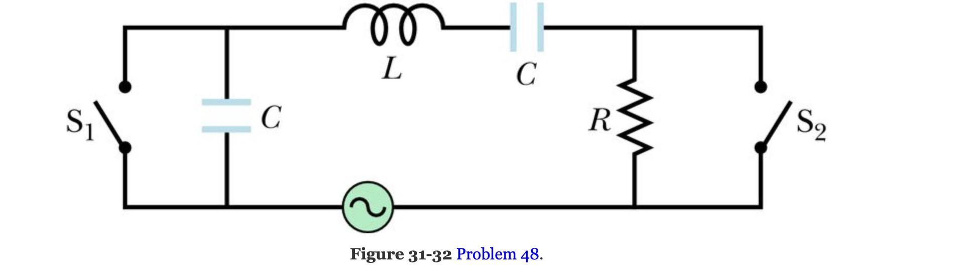 Solved Figure 31-32 shows a driven RLC circuit that contains | Chegg.com
