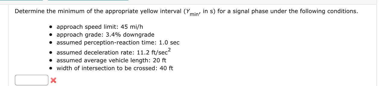 Solved Determine the minimum of the appropriate yellow | Chegg.com