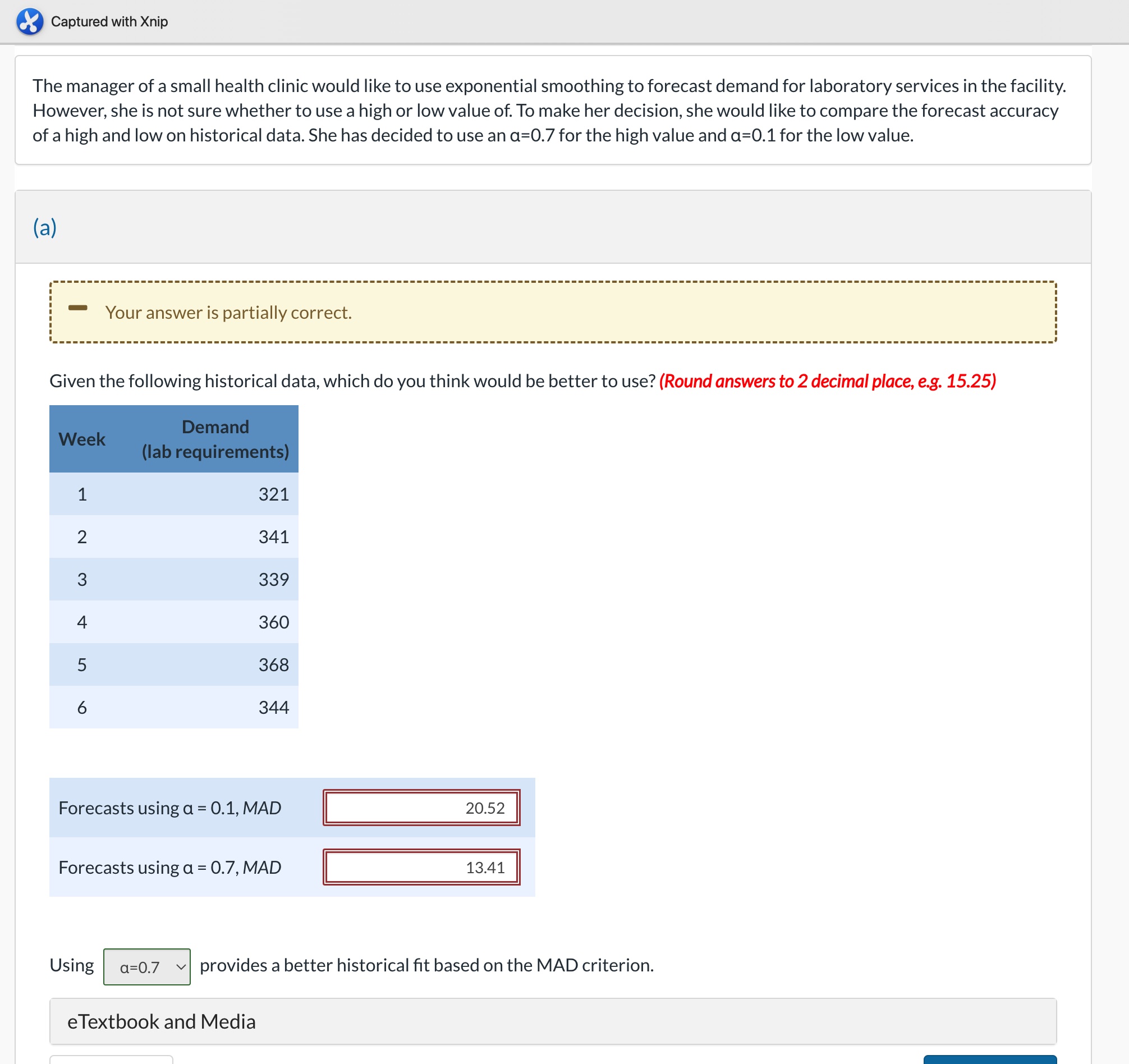 Solved Captured with Xnip The manager of a small health | Chegg.com