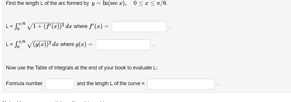 Solved Find the length L of the arc formed by | Chegg.com