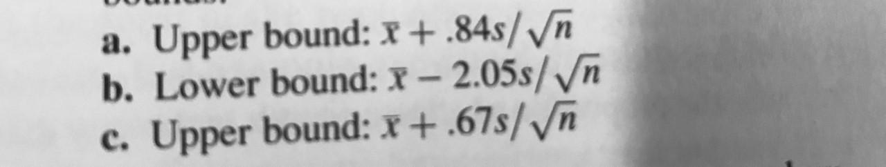 Solved Determine the confidence level for each of the | Chegg.com