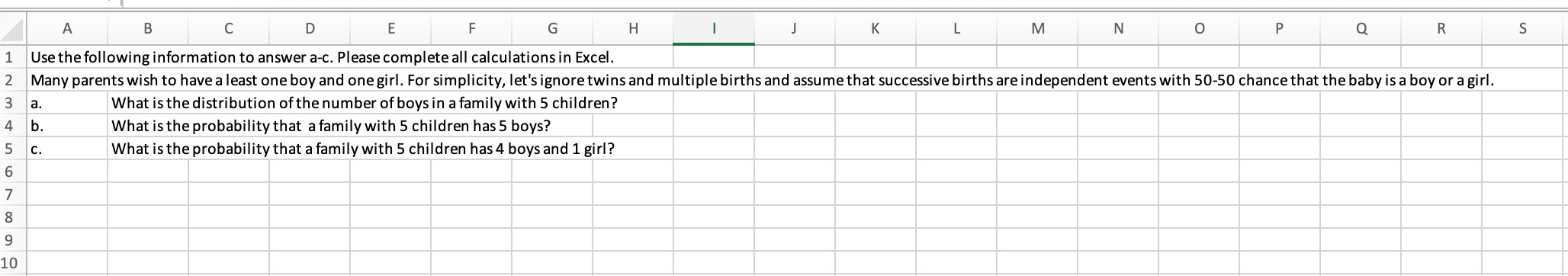 Using Excel, answer these questions. Make sure to | Chegg.com