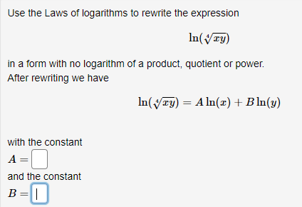 Solved Use the Laws of logarithms to rewrite the expression | Chegg.com
