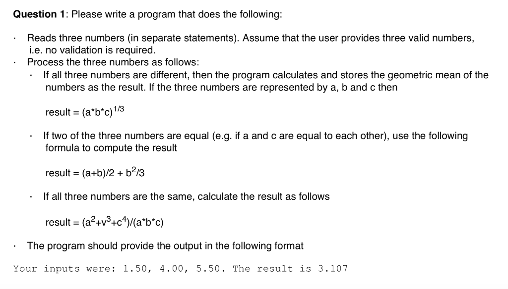 Solved Question 1 Please Write A Program That Does The 9428
