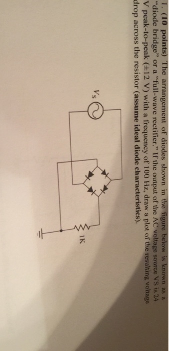Solved The arrangement of diodes shown in the figure below | Chegg.com