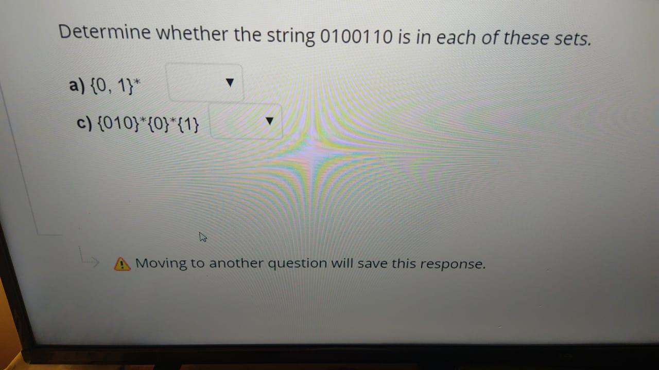 Solved Determine whether the string 0100110 is in each of | Chegg.com