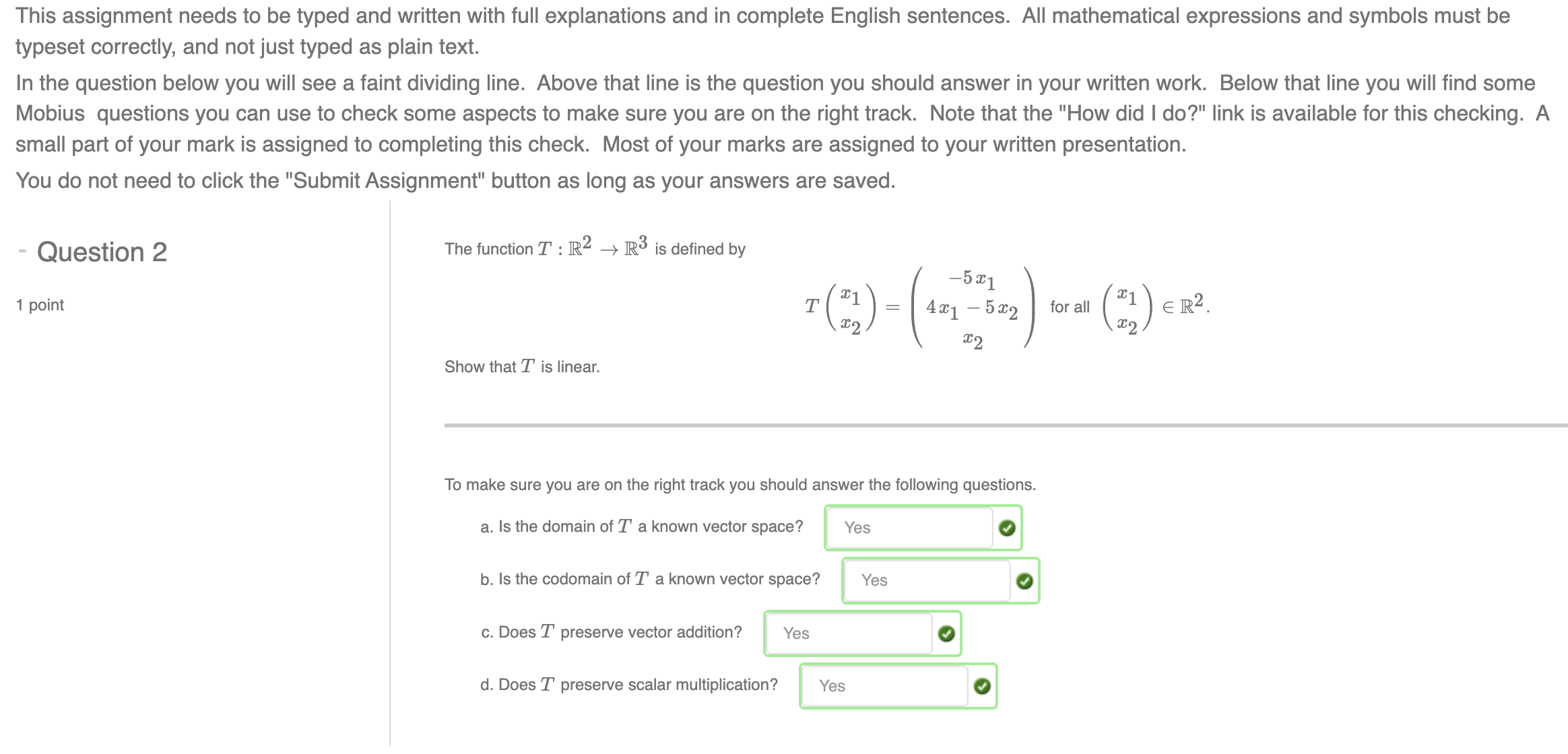Solved This assignment needs to be typed and written with | Chegg.com