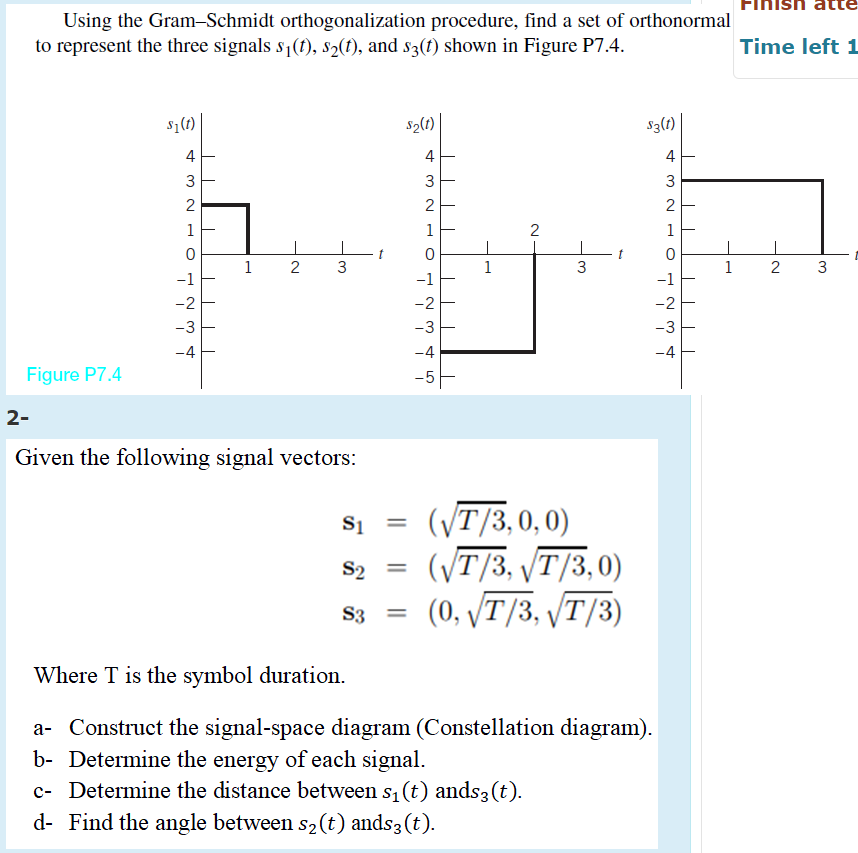 Solved Using the Gram-Schmidt orthogonalization procedure, | Chegg.com