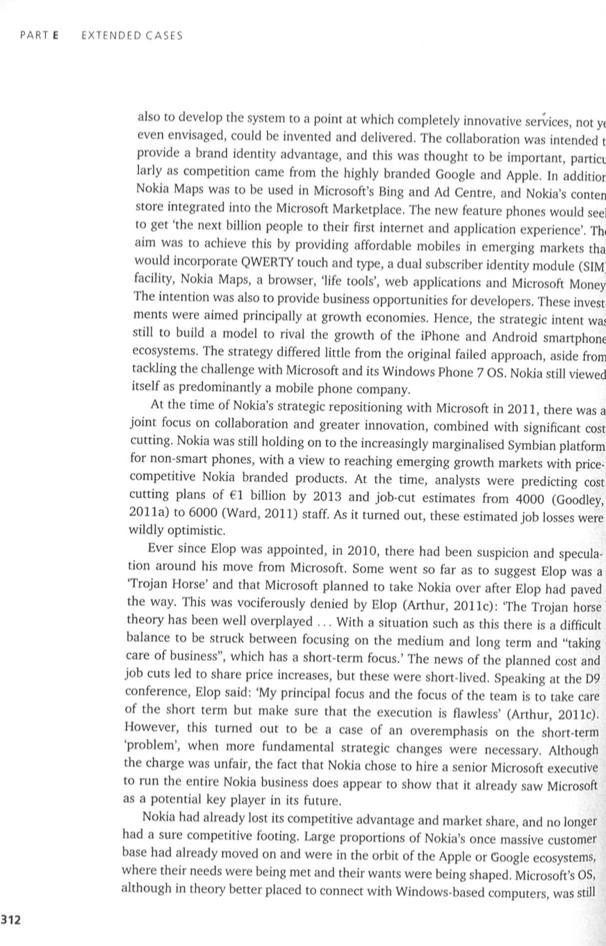 Solved NOKIA Nokia originated in 1865 as a wood pulp mill in | Chegg.com