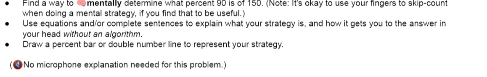 Solved Find a way to mentally determine what percent 90 is | Chegg.com