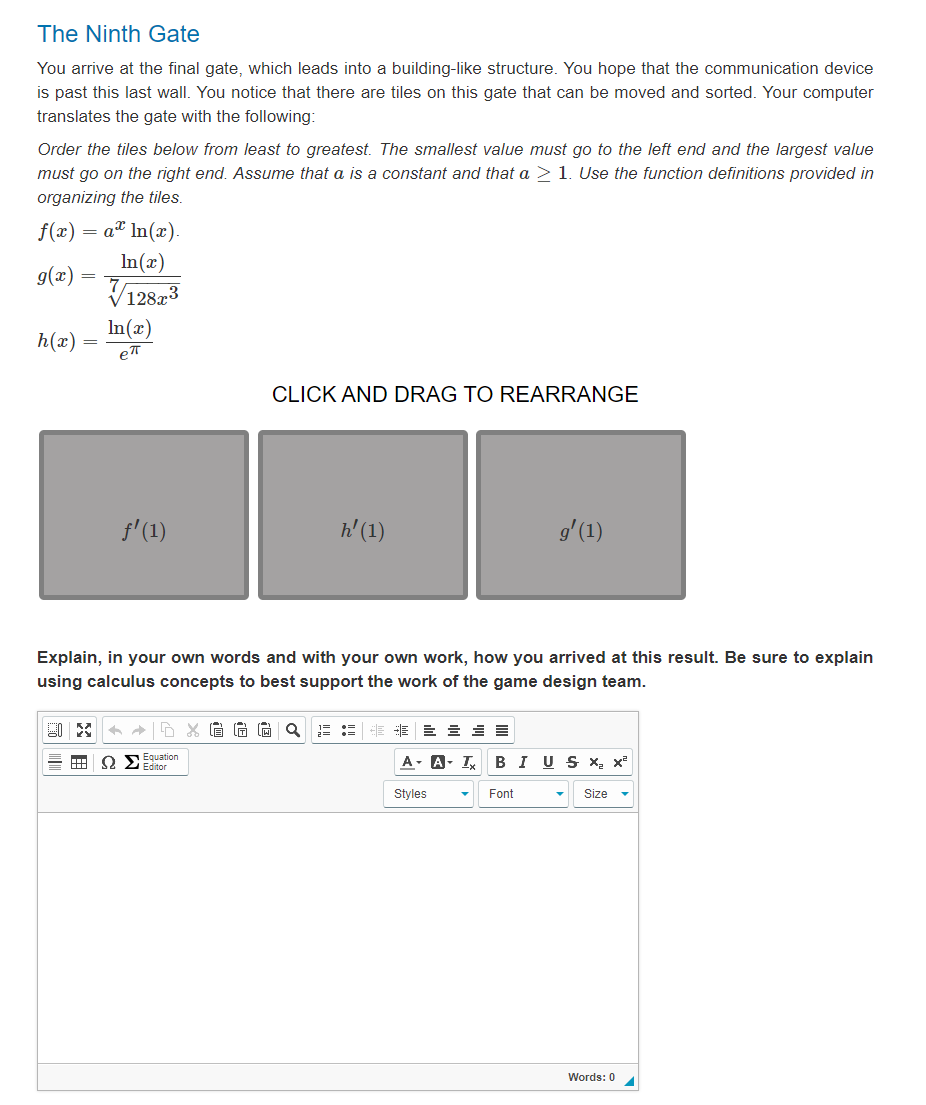 Solved The Ninth Gate You arrive at the final gate, which | Chegg.com