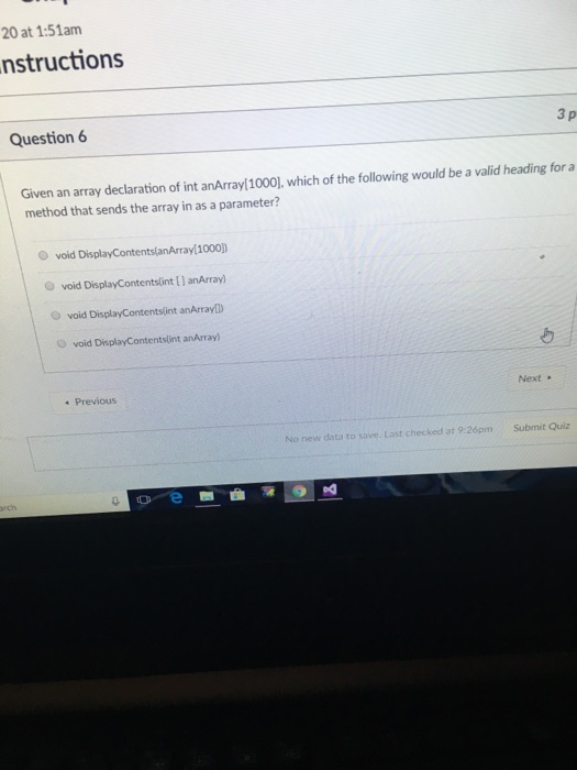 Solved int [1 anArray new int [10)] int [] anotherArray (6, | Chegg.com