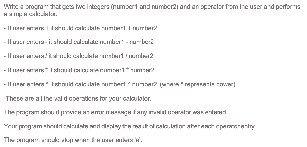 Solved Write a program that gets two integers (number1 and | Chegg.com