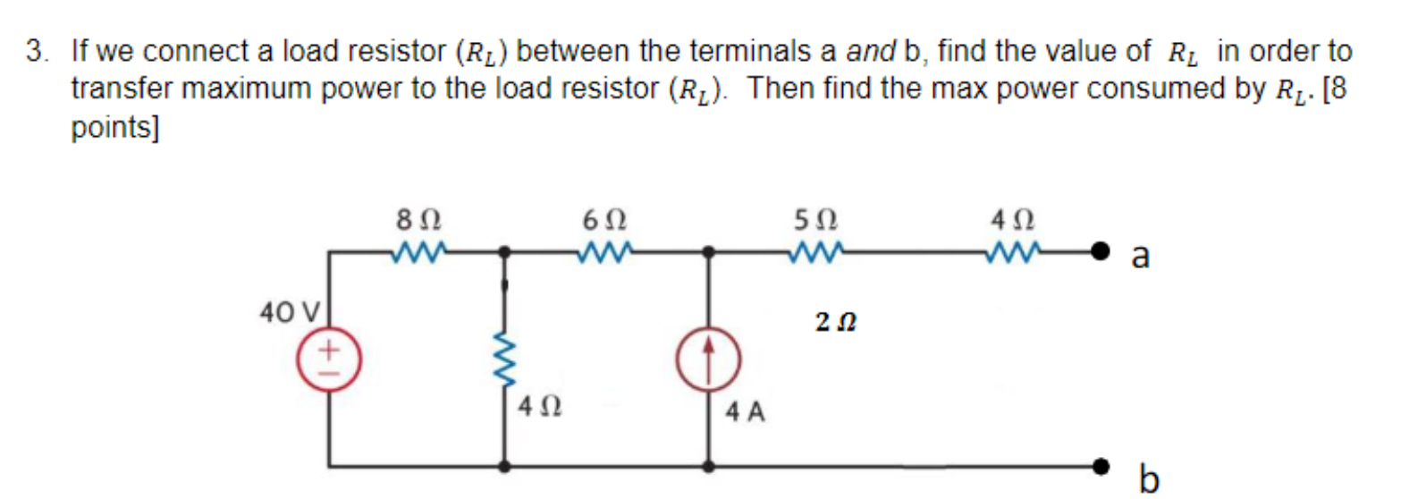 Solved 3. If we connect a load resistor (Rz) between the | Chegg.com