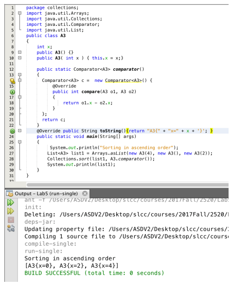 Solved 1. Add a new static method to class A3 and call | Chegg.com