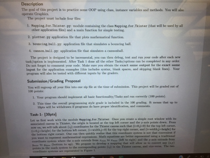 Description The goal of this project is to practice | Chegg.com