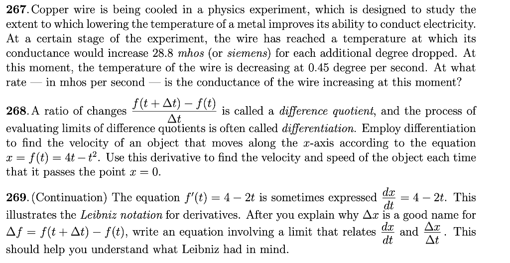 Solved 267. Copper wire is being cooled in a physics | Chegg.com