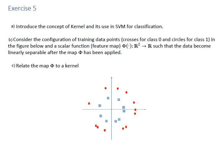 Solved Exercise 5 a) Introduce the concept of Kernel and its | Chegg.com