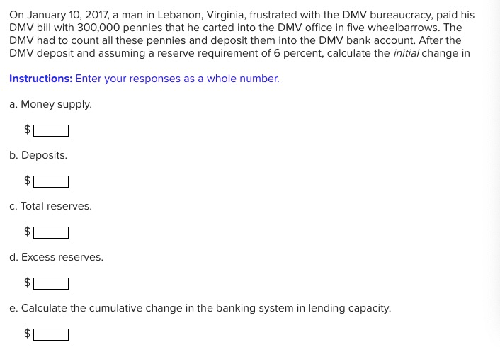 Solved On January 10, 2017, a man in Lebanon, Virginia, | Chegg.com