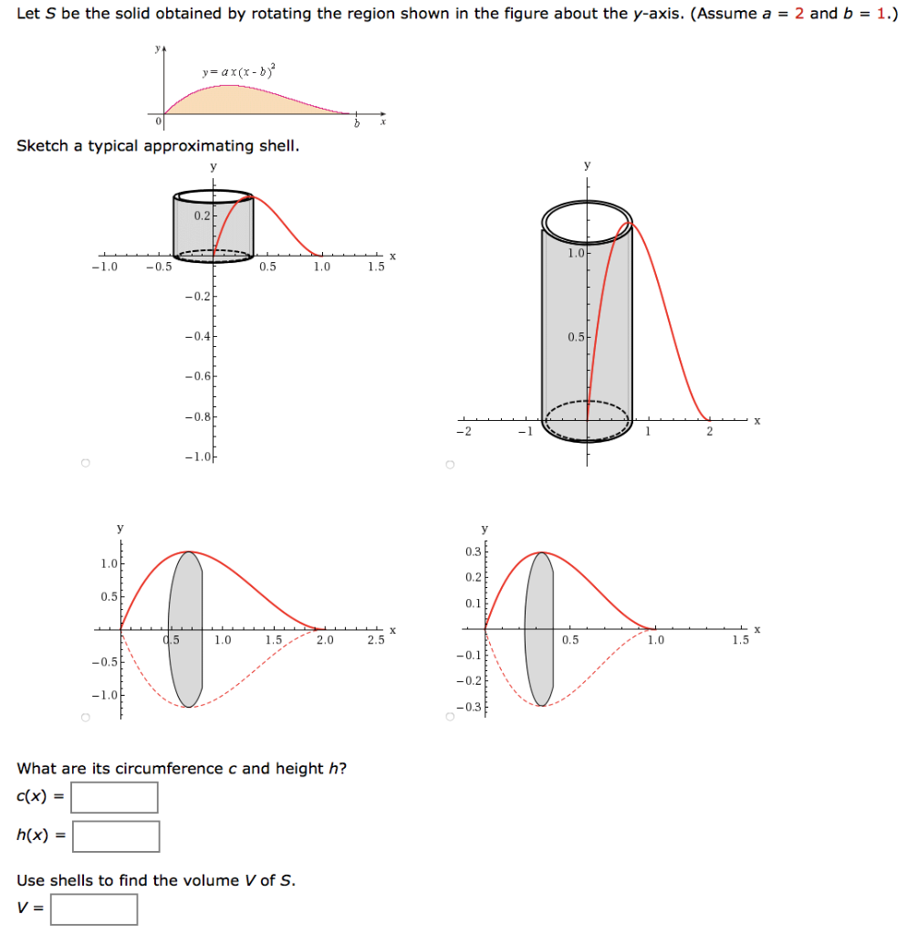 Solved Let S be the solid obtained by rotating the region | Chegg.com