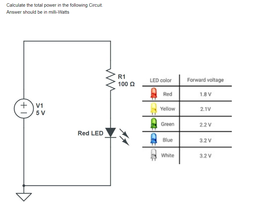 Solved Calculate the total power in the following Circuit. | Chegg.com