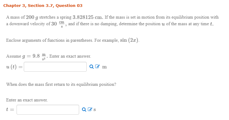 Solved Chapter 3, Section 3.7, Question 02 Determine wo, R | Chegg.com
