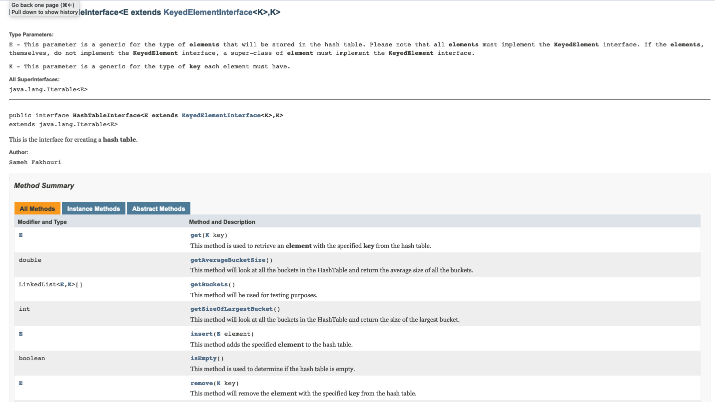 Solved In this assignment you will developing a HashTable | Chegg.com